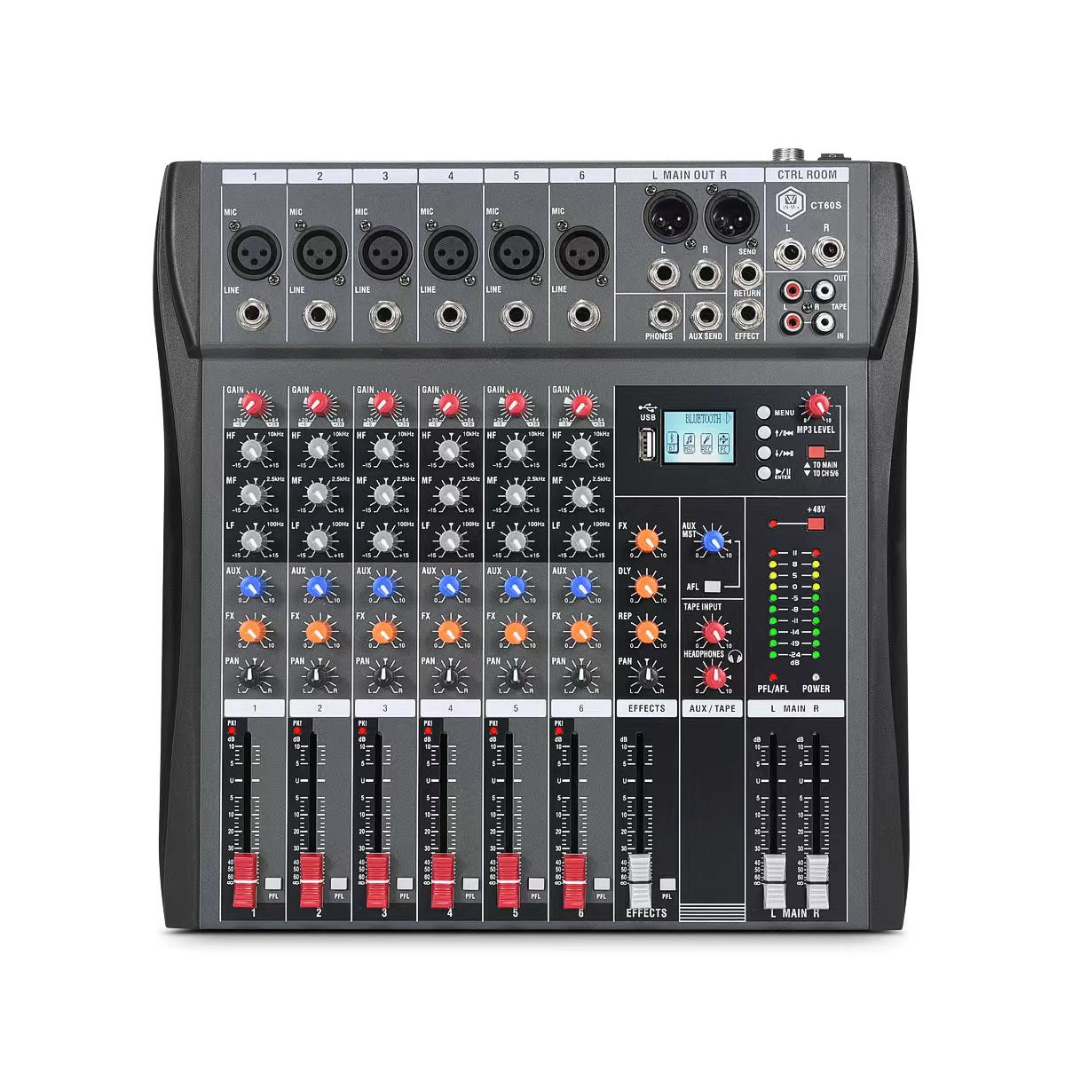 Winmix Mezcladora Mixer De 12 Canales 16 Efectos Ct120s